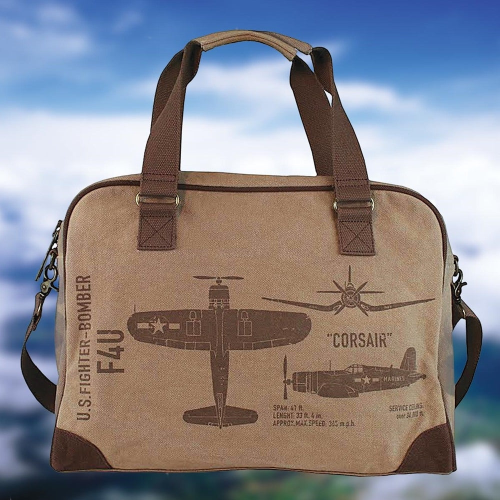 WWII Pilot Bag - Corsair Fighter - Costumes and Collectibles