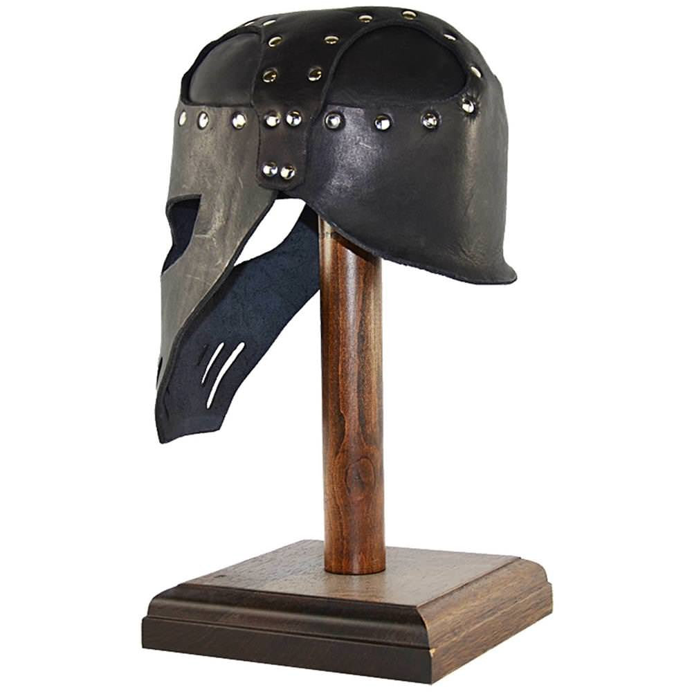 LARP Leather Executioner Helmet - Costumes and Collectibles